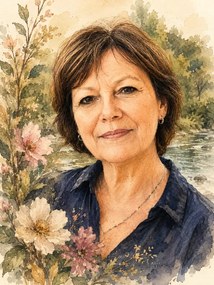 Romantická ilustrace – Kreslený pohádkový portrét na plátně z vaší fotky