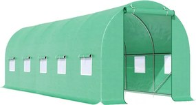 Velaco Zahradní fóliovník TF 07G, 6x3 m, zelený, dvojité dveře