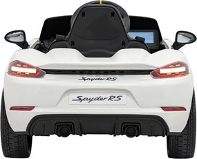 Elektrické autíčko Porsche Spyder RS ​​718 bílé