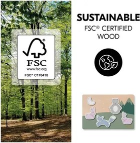Hauck dřevěné Puzzle vkládací Puzzle N Fit Forest