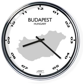 Kancelářské nástěnné hodiny: Budapest (32 cm), Výběr barev Světlé