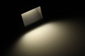 T-LED LED vestavné svítidlo PIR-LOPEN-B-IP65 černé Denní bílá
