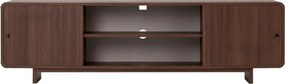 TV stolek v dekoru ořechu v tmavě přírodní barvě 180x52x34 cm Mirel – Nordure
