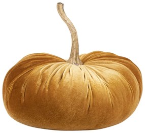 Oranžová sametová dekorativní dýně Pumpkin - 28*30*29cm