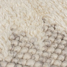 Flair Rugs, Ručně tkaný běhoun Minerals Border Natural, 60x230, béžová, chodba / předsíň