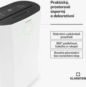 Klarstein DryFy ProConnect 16L odvlhčovač vzduchu, 16 l/den, 18 m², WiFi, Aplikace, LED indikátor, 24-hodinový časovač