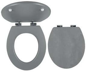 Novaservis WC sedátko, MDF s potiskem, tmavě šedý beton WC/SOFTSTONE2