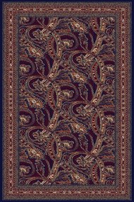Klasický kusový koberec Agnella Adel Leaflike Granat modrý Rozměr: 230x340 cm