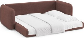 Tmavě růžová rozkládací pohovka 225 cm Dormi – Micadoni