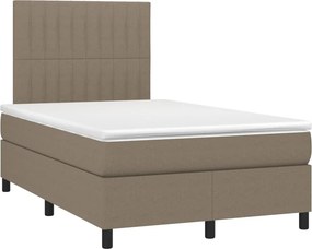 Box spring postel s matrací taupe 120x200 cm textil 3141925