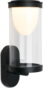 BRI 3930015 LED nabíjecí nástěnné svítidlo, venkovní, dotykový vypínač, vyměnitelné baterie, vč. USB-C kabelu, stmívatelné, IP44, černé - BRILONER