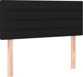 Box spring postel s matrací černá 90x190 cm textil 3126287