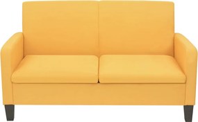 2dílná sedací souprava textil žlutá 278214