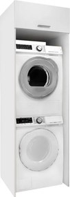 Skříňka nad pračku a sušičku, bílá, JERGI