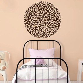 PIPPER. Kruhová samolepka na zeď "Leopardí vzor" Velikost: 100cm