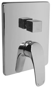 Mereo Mereo, Sprchová podomítková baterie s přepínačem, Eve, Mbox, kulatý kryt, CBV60106C