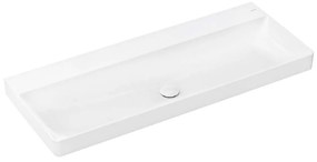Hansgrohe Xelu Q - Umyvadlo 120x48 cm, bez přepadu, bez otvoru pro baterii, SmartClean, bílá 61043450