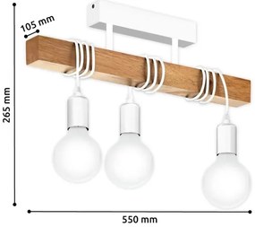 Eglo 33166 - Lustr přisazený TOWNSHEND 3xE27/60W/230V