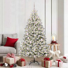 Umělý vánoční stromeček 180 cm 300 LED Teplá bílá PVC a ocel 3395750