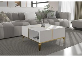 Konferenční stolek Nirvana White and Gold