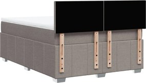 Box spring postel s matrací taupe 140x190 cm textil 3287060