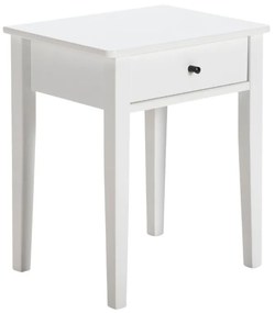 OnaDnes -20% Bílý lakovaný noční stolek Marckeric Bart 46 x 36,4 cm