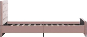 Rám postele růžový samet 90 x 200 cm 286823