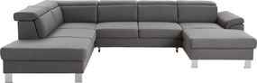 XXXLutz SEDACÍ SOUPRAVA, textil, šedá Xora - Sedací soupravy - 002991002305