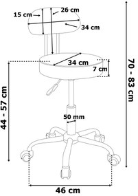 JAKS KADEŘNICKÁ ŽIDLE GAMMA - ČERNÁ