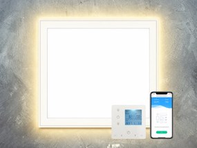 Stropní Infrapanel CEILING LED 370W | WiFi | Výhřevnost 6.5 m2 | 65x63 cm | LED světlo | Bezdrátový WiFi termostat