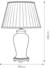 Elstead DL-DATAI-TL - Stolní lampa DATAI 1xE27/60W/230V