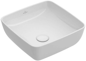 Villeroy & Boch Artis - Umyvadlo na desku, 41x41 cm, CeramicPlus, Stone White 417841RW