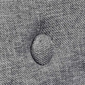 Jídelní židle 4 ks světle šedé textil a masivní dubové dřevo 270572
