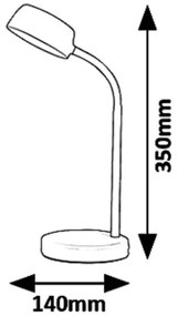 Rabalux 6778 - LED Stolní lampa BERRY LED/4,5W/230V