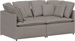 Modulární pohovka s polštáři textil taupe 3321242