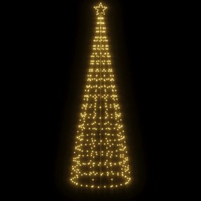 Vánoční stromek kužel s hroty 570 teplých bílých LED 300 cm