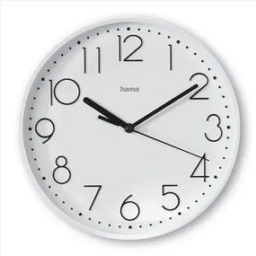 Hama Salina nástěnné hodiny bílá / průměr 22 cm / tichý chod