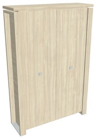 Vysoká skříň Verno+ 140 x 46 x 210 cm, akát