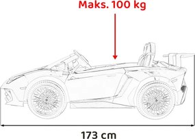 Dětské elektrické autíčko Lamborghini Aventador SV 24 V šedé