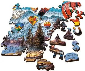Trefl Wood Craft Origin - Puzzle - Barevné balóny / 1000 dílků / 51.9