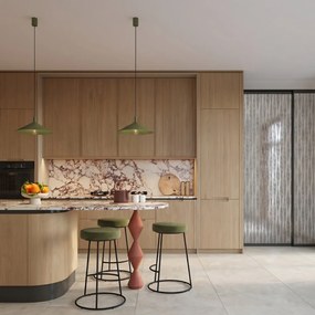 Sollux Lighting Závěsné svítidlo NOX 40 olivově zelené