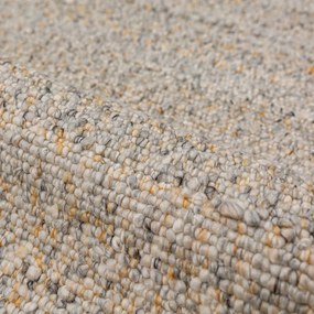 Žlutý/světle šedý ručně tkaný koberec 120x170 cm Finley – Flair Rugs