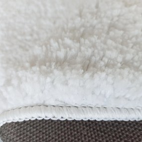 DY Bílý kulatý huňatý koberec Camel Rozměr: 60 cm