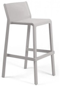Barová židle Trill | VHODNÁ I NA VEN | zátěž do 150 kg | KVALITNÍ | grigio světle šedá