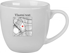 Personalizovaný keramický hrníček 400 ml s mapou