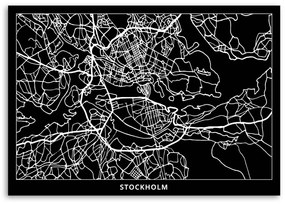 Gario Obraz na plátně Plán města Stockholm Rozměry: 60 x 40 cm