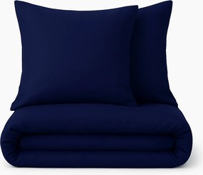 Povlečení tmavě modré bavlněné jednobarevné 160x200 mládežnická navy blue