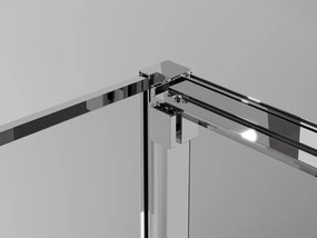 Mexen Exo, posuvná sprchová kabina, dveře 85 cm + boční stěna 85 cm, transparentní sklo, chrom, 8153-085-085-01-00
