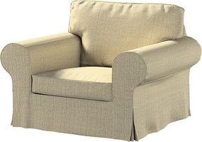 Potah na křeslo IKEA Ektorp barva béžová látka pletený vzor