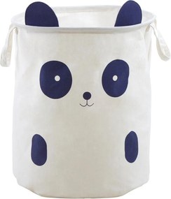 Bílý látkový dětský koš na hračky ø 38x48 cm Mimo Panda Face – Premier Housewares
